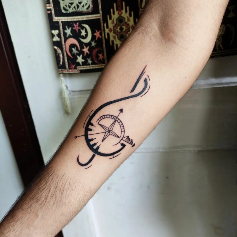19 Treble Clef Tattoo Designs That Hit All The Right Notes
