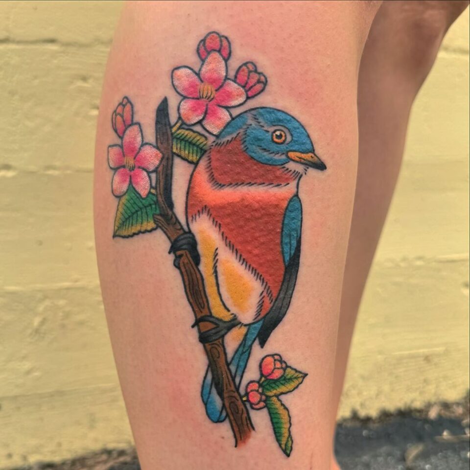 20 Bluebird Tattoo Designs That Capture The Beauty Of Flight