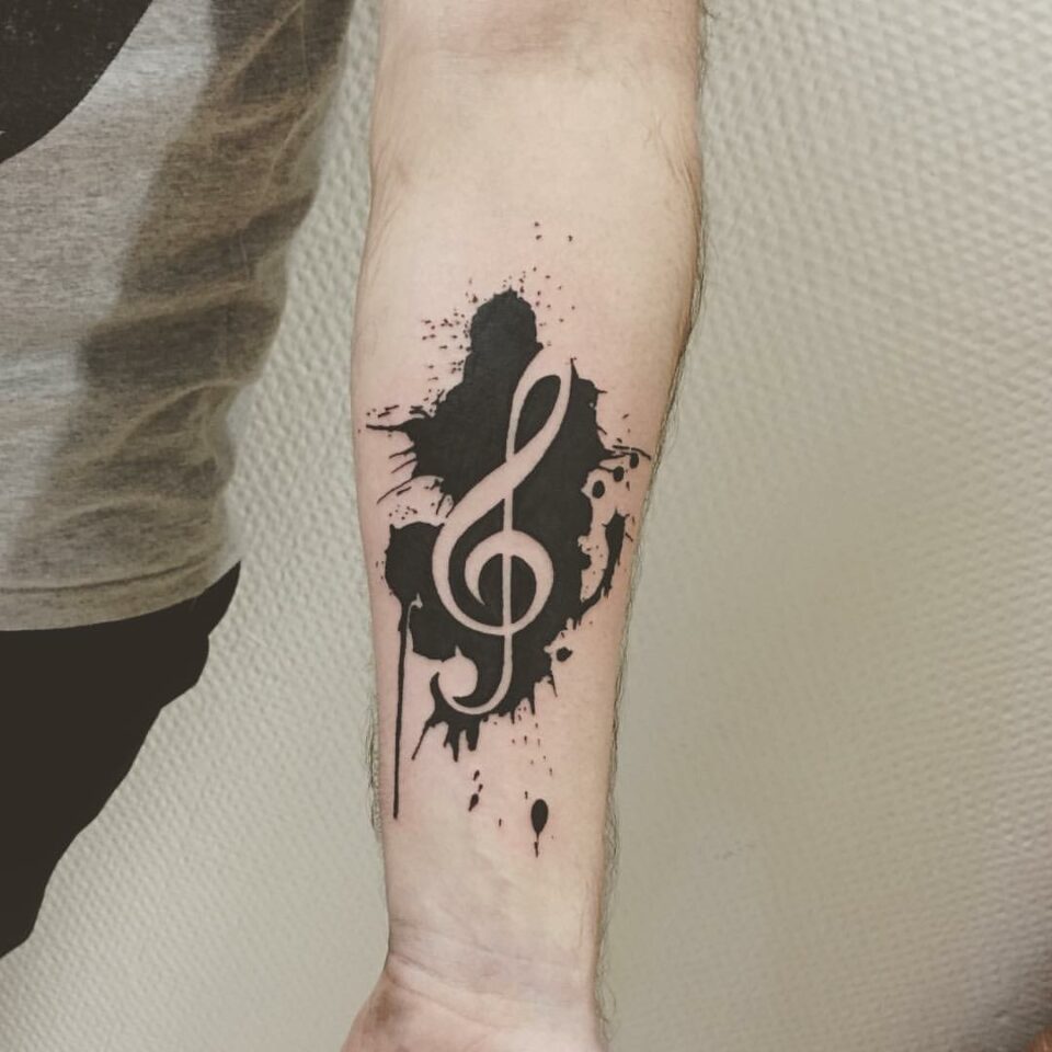 19 Treble Clef Tattoo Designs That Hit All The Right Notes