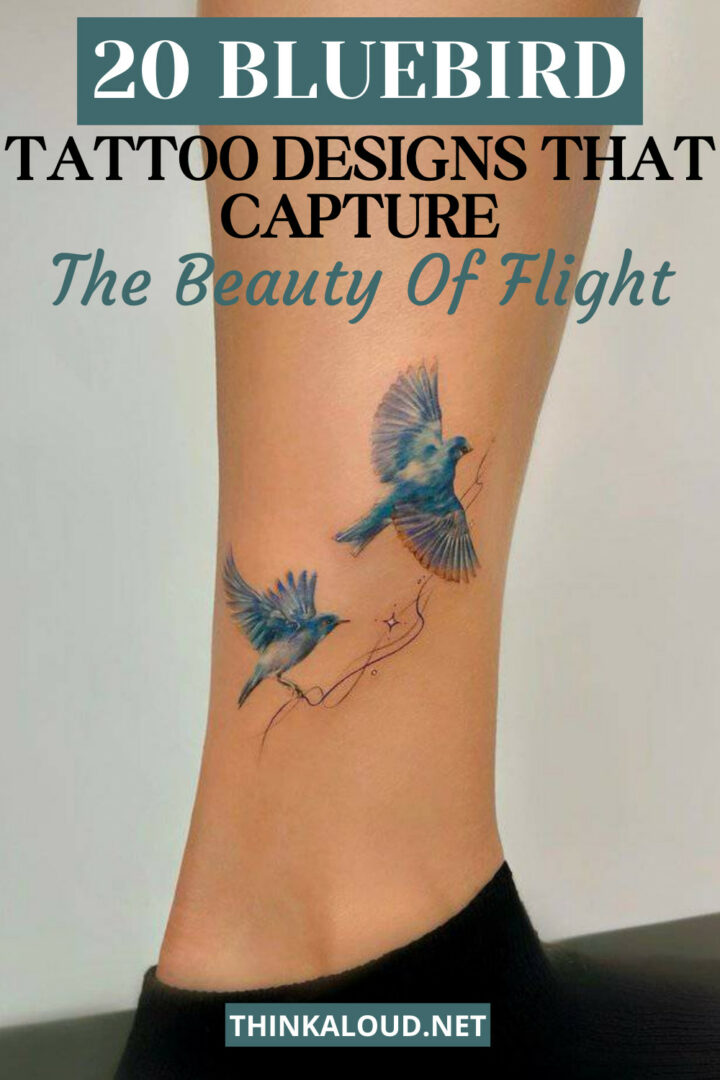 20 Bluebird Tattoo Designs That Capture The Beauty Of Flight
