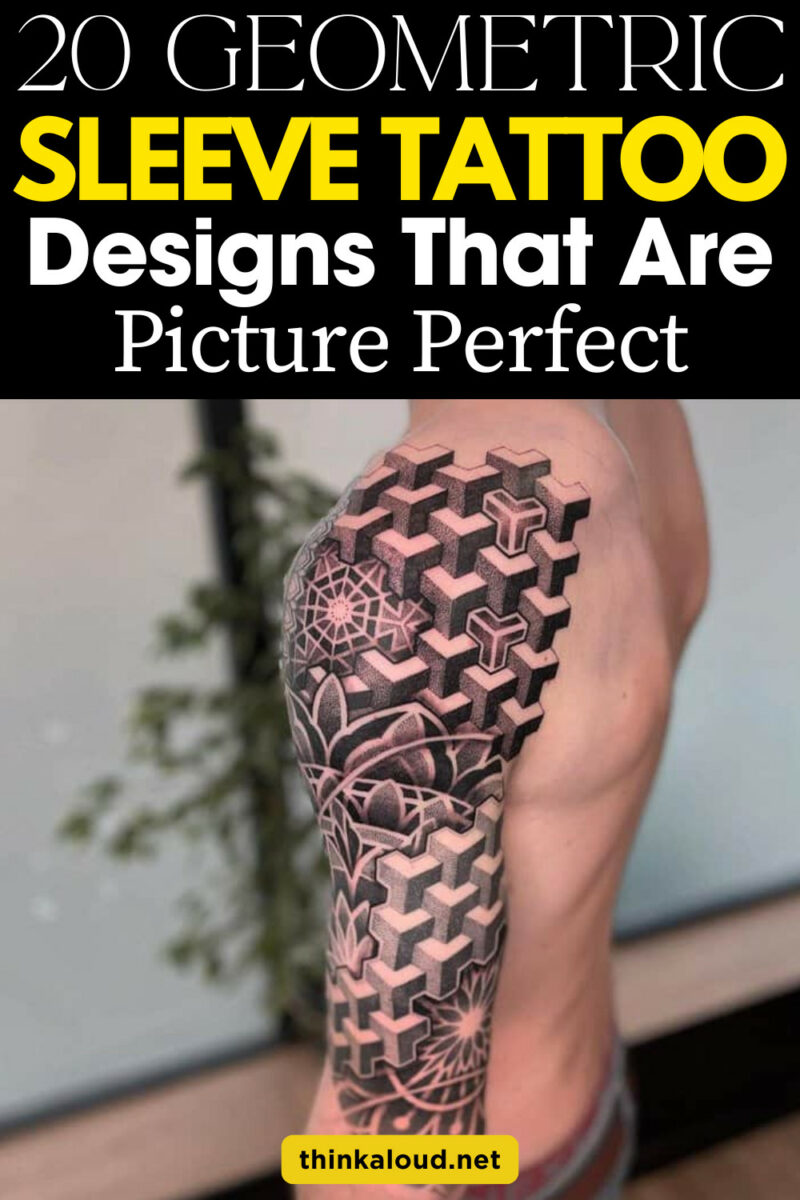 20 Geometric Sleeve Tattoo Designs That Are Picture Perfect