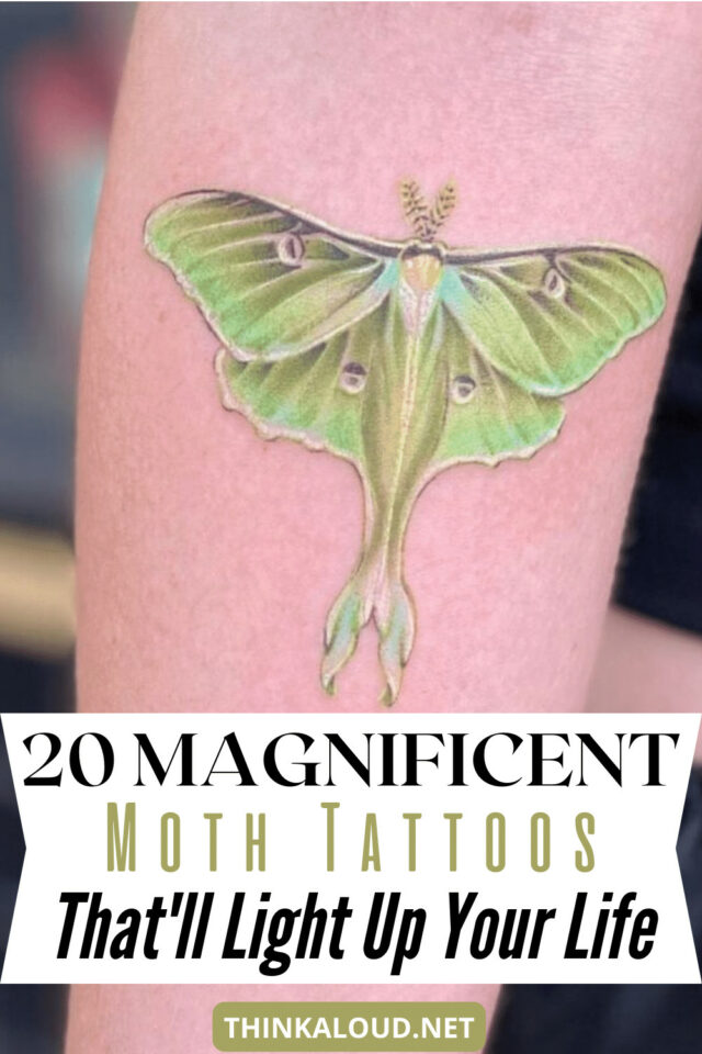 20 Magnificent Moth Tattoos That’ll Light Up Your Life