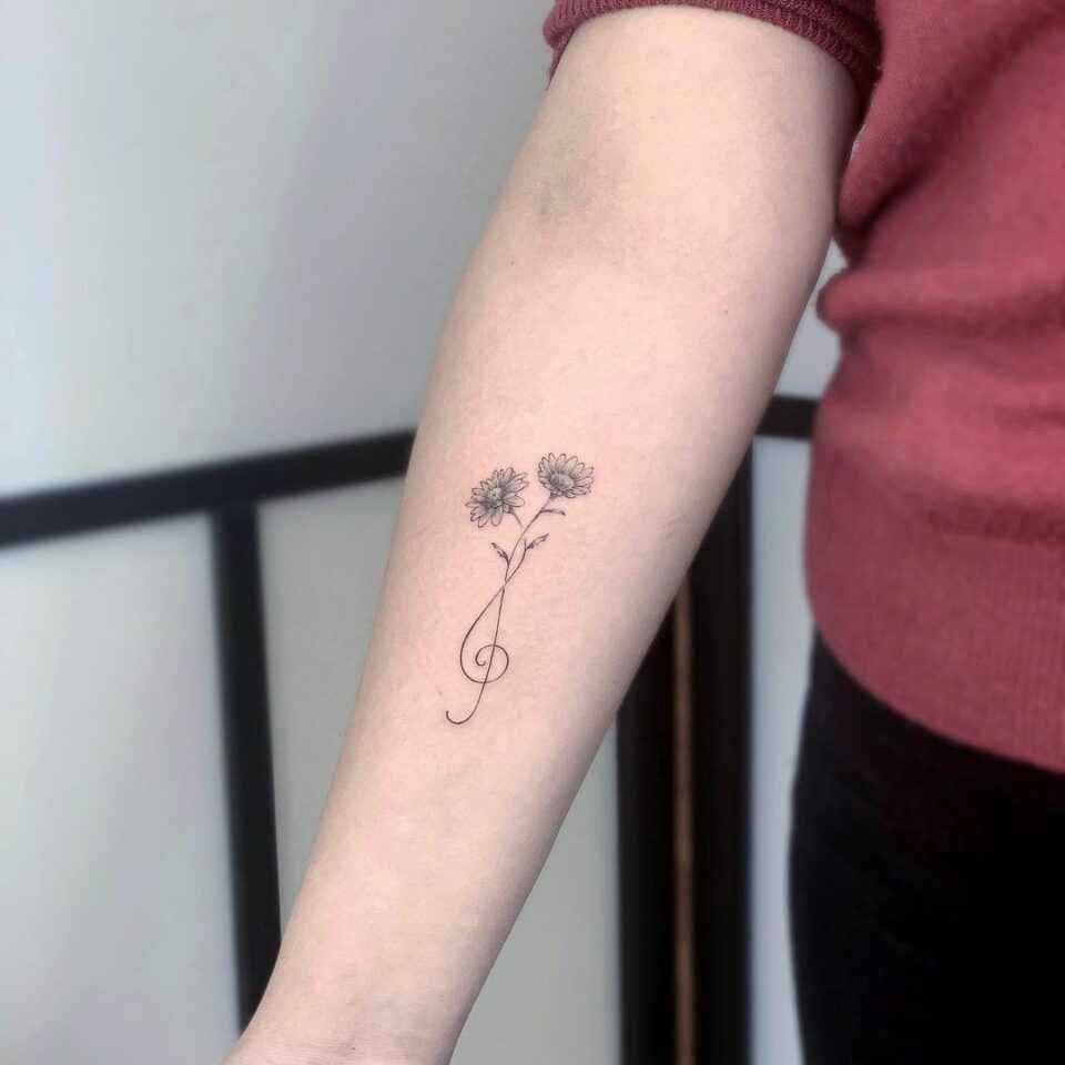 19 Treble Clef Tattoo Designs That Hit All The Right Notes