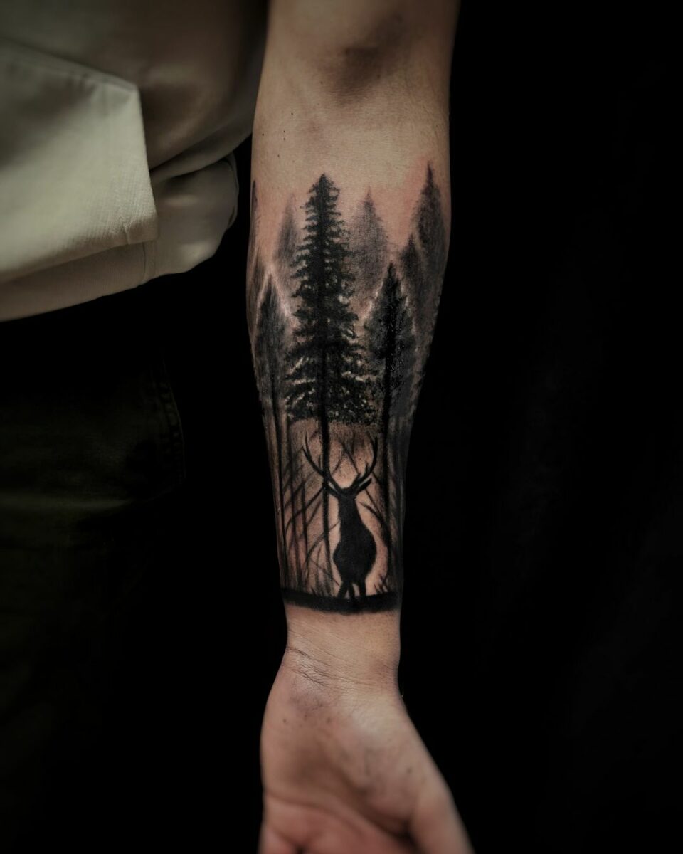 20 Forest Sleeve Tattoo Designs to Pine For
