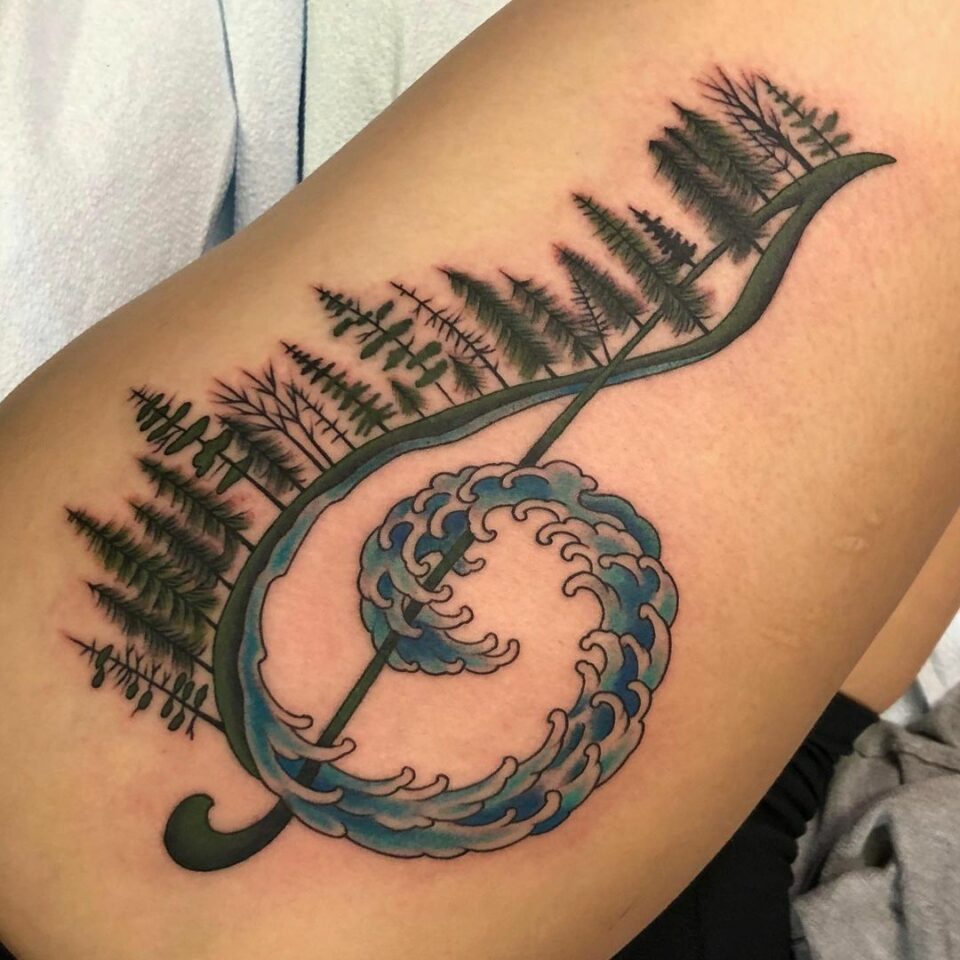 19 Treble Clef Tattoo Designs That Hit All The Right Notes