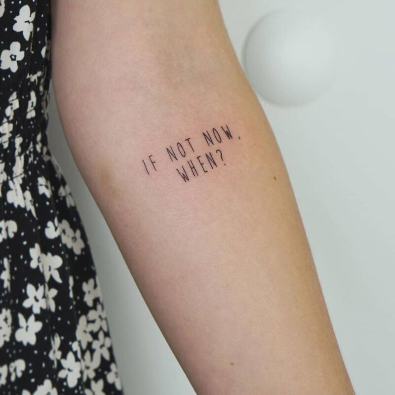 20 Deep Meaningful Small Quote Tattoos To Express Yourself