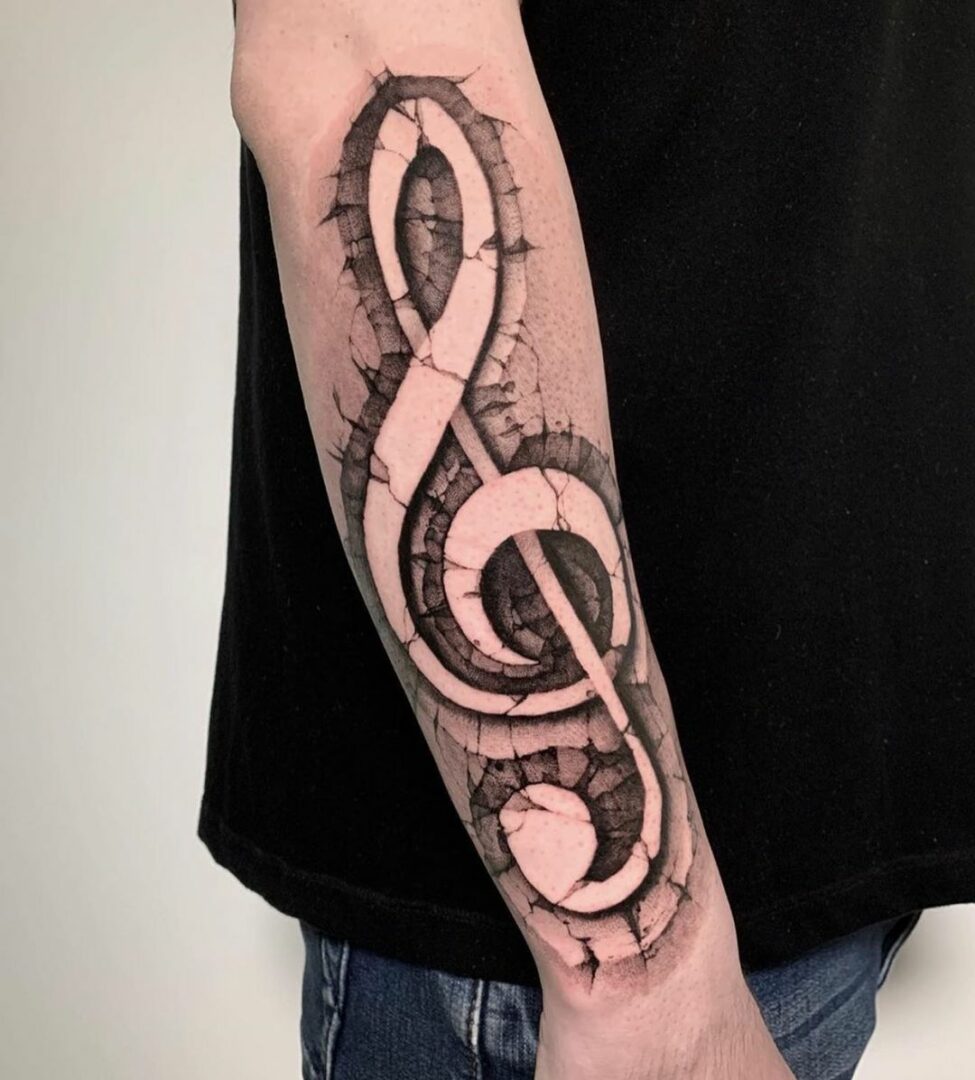 19 Treble Clef Tattoo Designs That Hit All The Right Notes