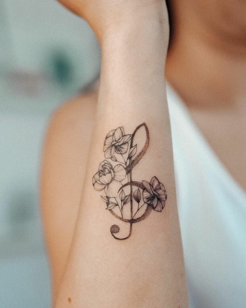 19 Treble Clef Tattoo Designs That Hit All The Right Notes