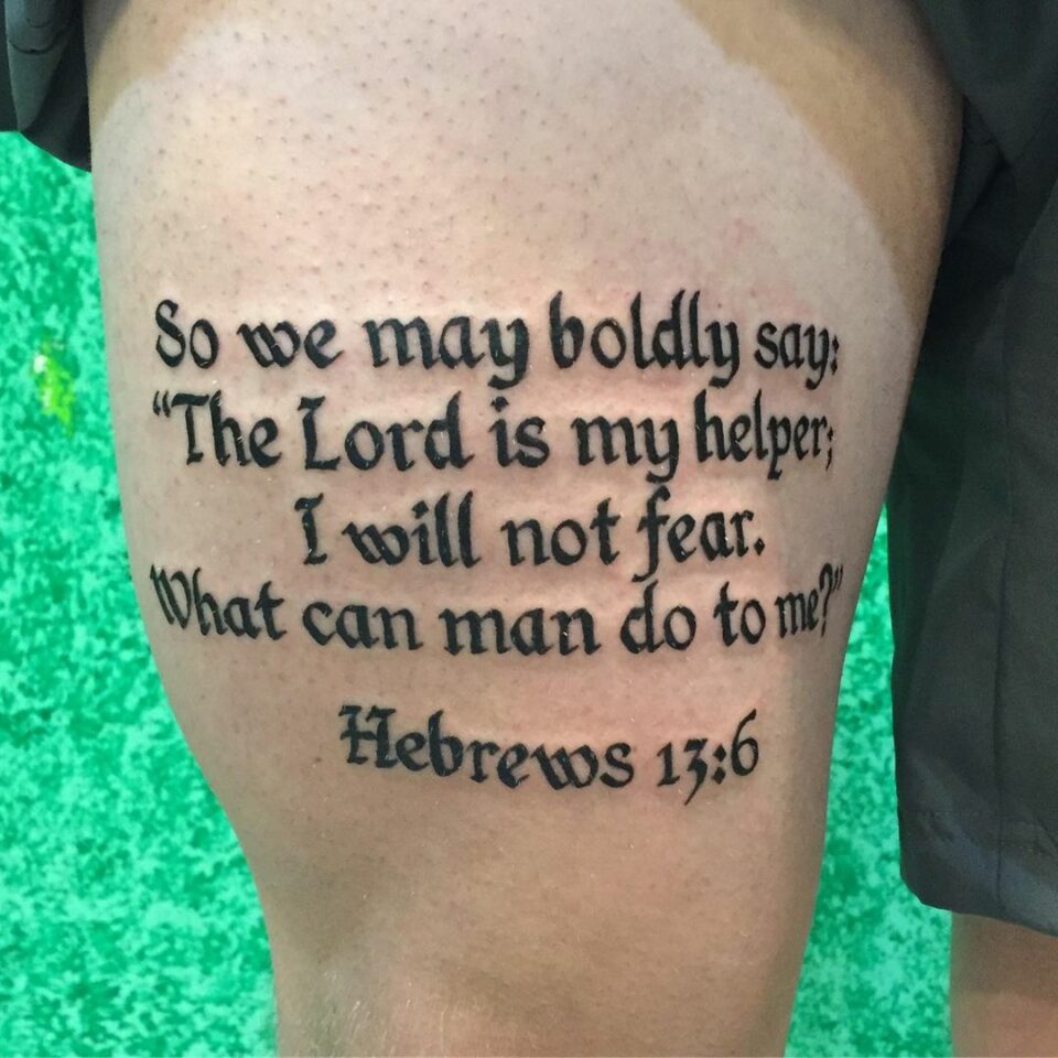 Wear Your Faith With These 20 Stunning Bible Quote Tattoos