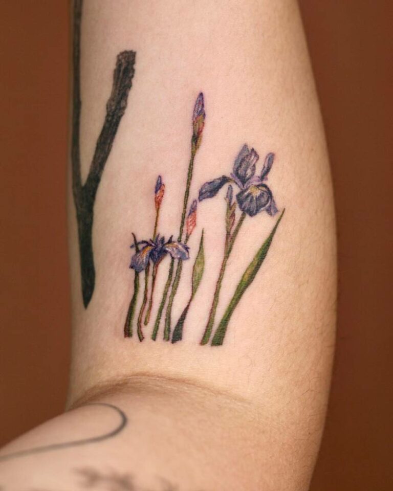 20 Iris Tattoo Ideas That Are Simply Petal Perfect
