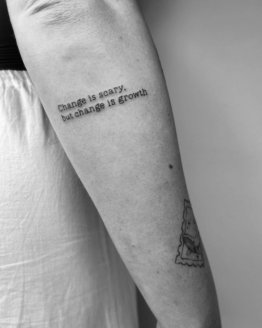 20 Deep Meaningful Small Quote Tattoos To Express Yourself