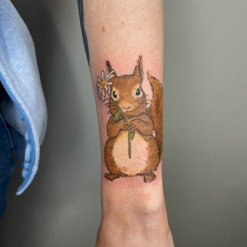 22 Adorable Squirrel Tattoo Ideas You'll Go Nuts For