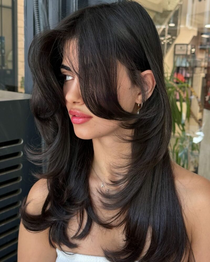 Discover 34 Trendy Curtain Fringe Styles For Long Hair