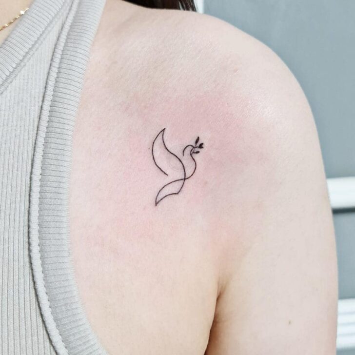 18 Inspiring Dove Tattoos To Express Your Inner Serenity