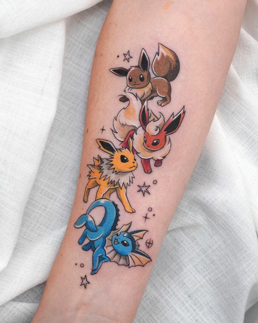 19 Sweet Eevee Tattoos For All Fans Of The Beloved Character