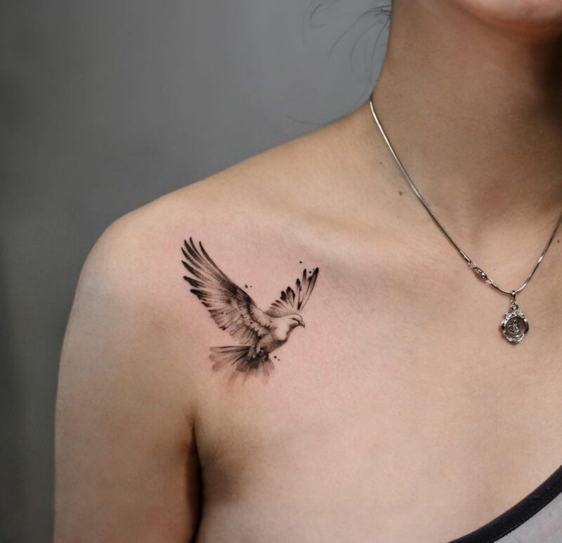 18 Inspiring Dove Tattoos To Express Your Inner Serenity