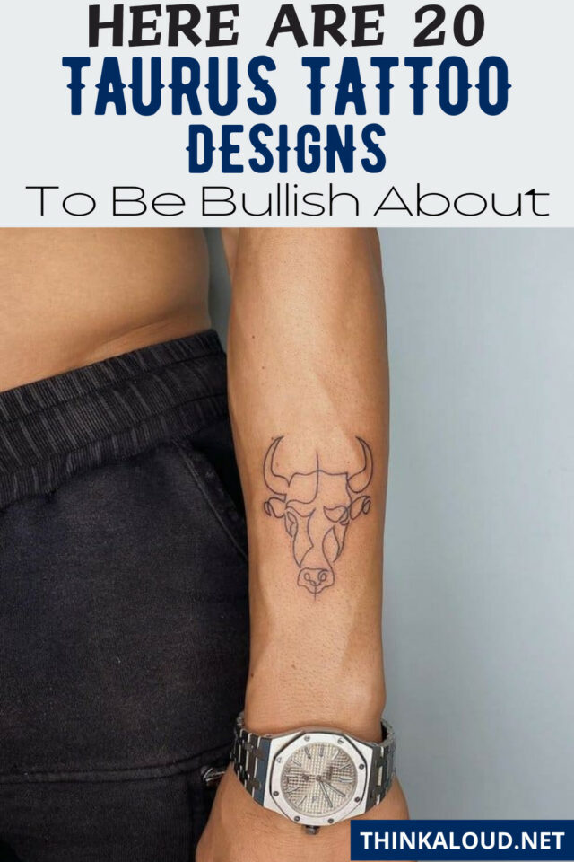 Here Are 20 Taurus Tattoo Designs To Be Bullish About