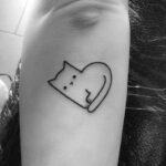 18 Meow-tastic Cat Outline Tattoos To Adore