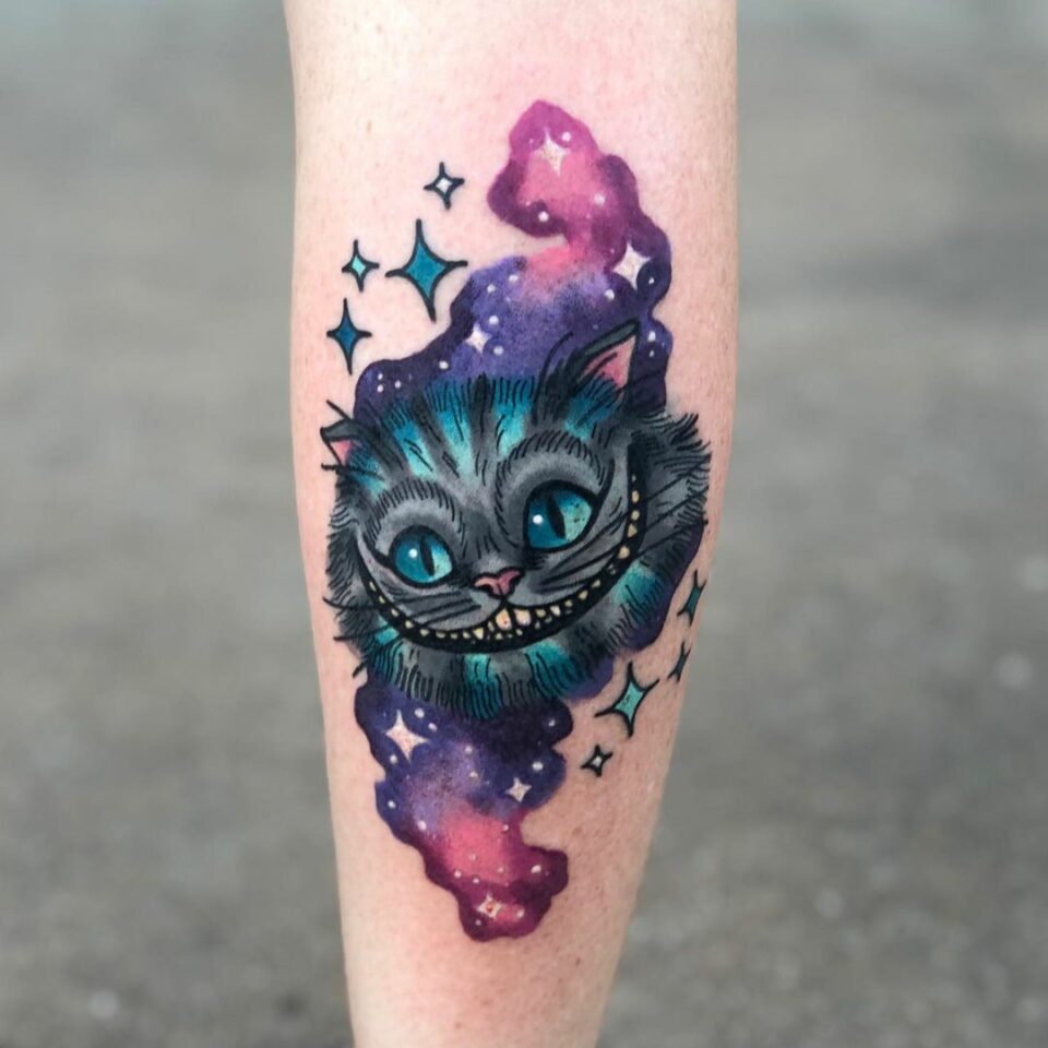 20 Fun Cheshire Cat Tattoo Ideas For A Glimpse Of Wonderland