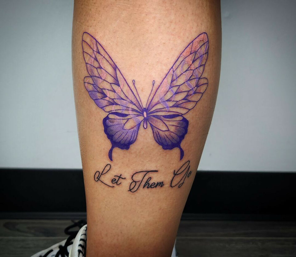 19 Gorgeous Purple Butterfly Tattoos To Inspire Hope And Growth
