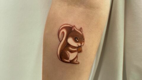 22 Adorable Squirrel Tattoo Ideas You'll Go Nuts For