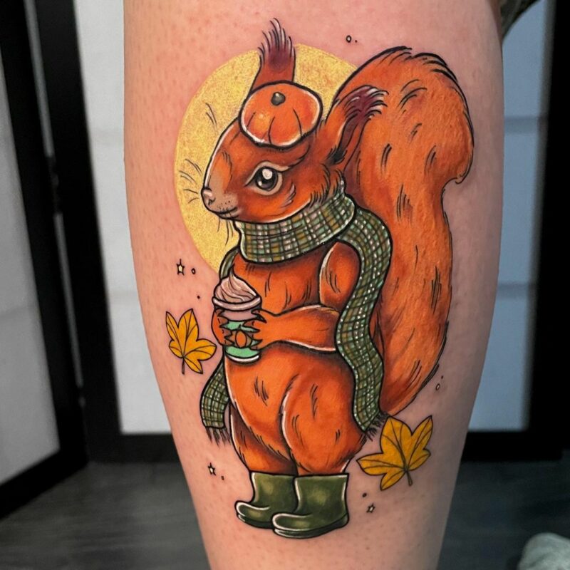 22 Adorable Squirrel Tattoo Ideas You'll Go Nuts For
