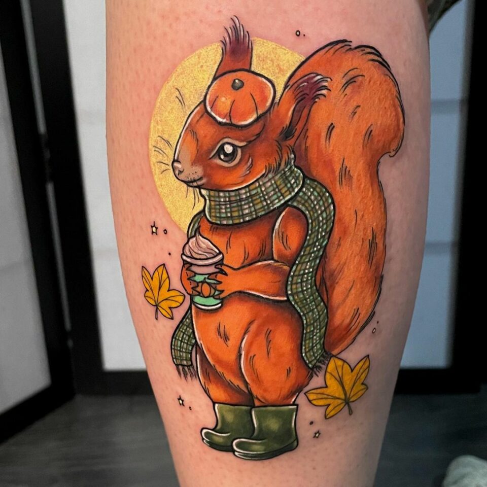 22 Adorable Squirrel Tattoo Ideas You'll Go Nuts For