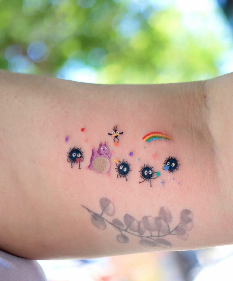 The 20 Cutest Soot Sprite Tattoo Designs For Hardcore Ghibli Fans