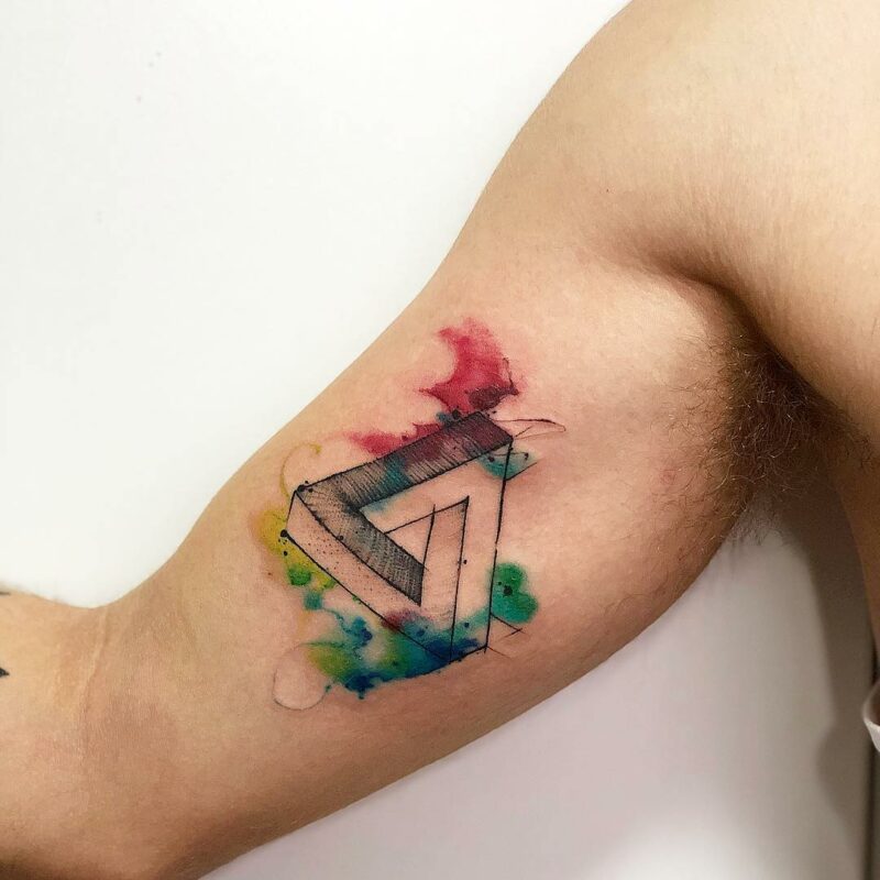 20 Mind-Bending Penrose Triangle Tattoo Ideas That Will Twist Your Mind