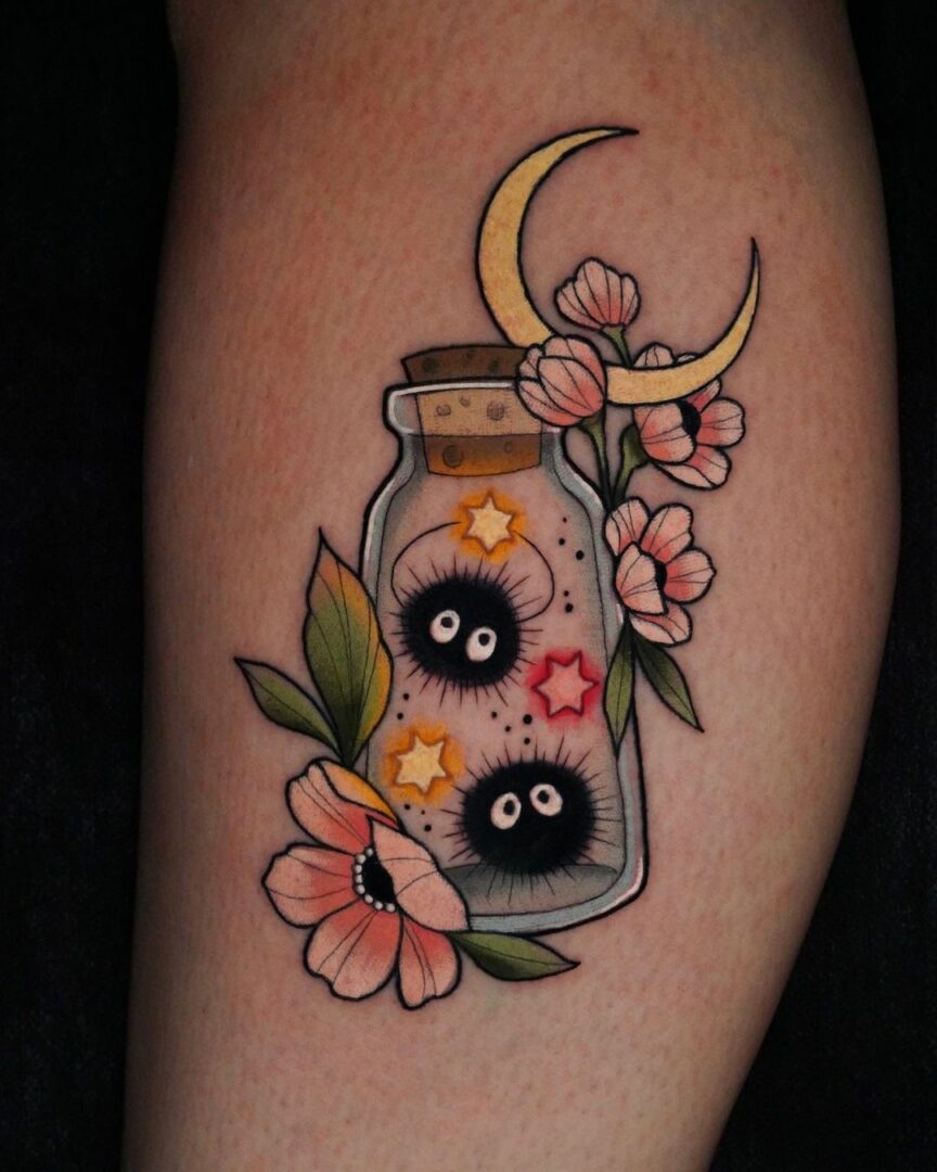 The 20 Cutest Soot Sprite Tattoo Designs For Hardcore Ghibli Fans
