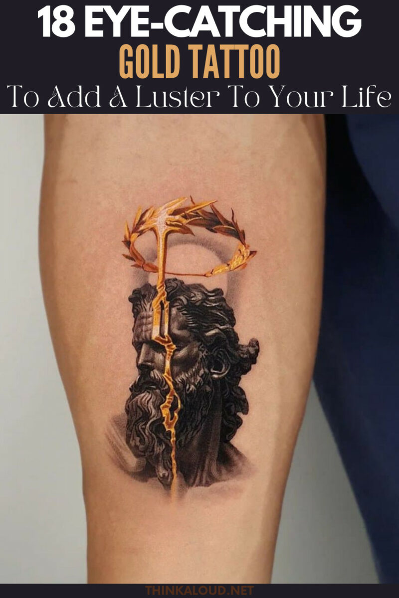 18 Eye-catching Gold Tattoos To Add A Luster To Your Life