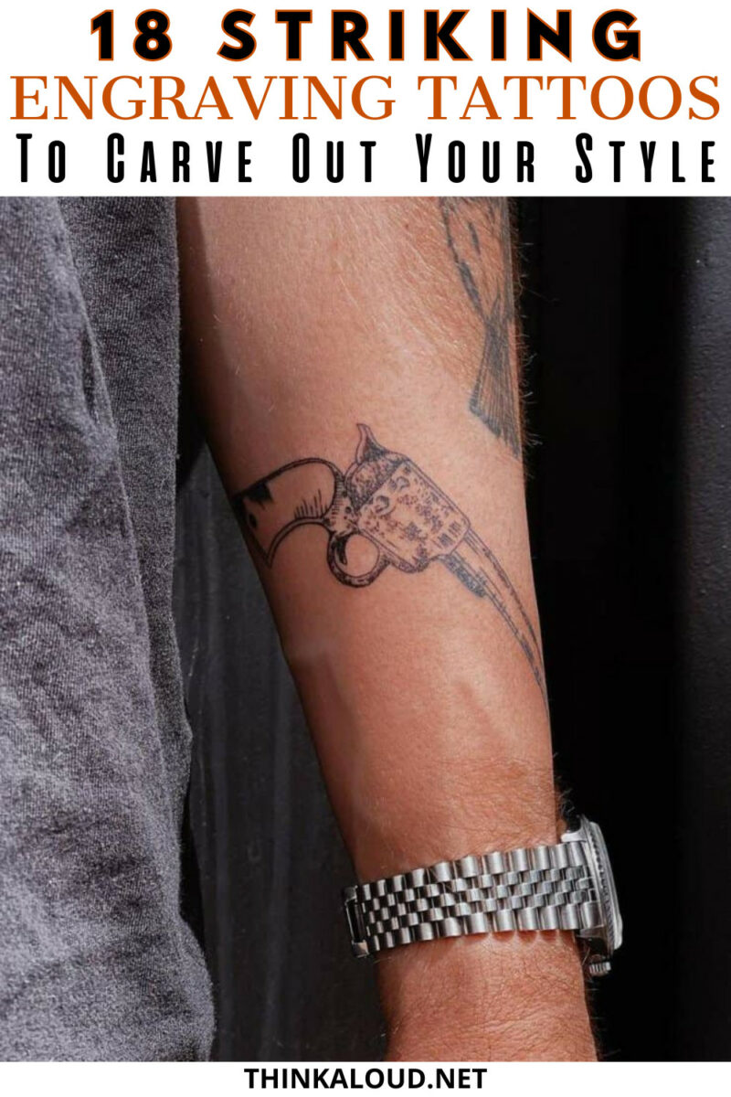 18 Striking Engraving Tattoos To Carve Out Your Style