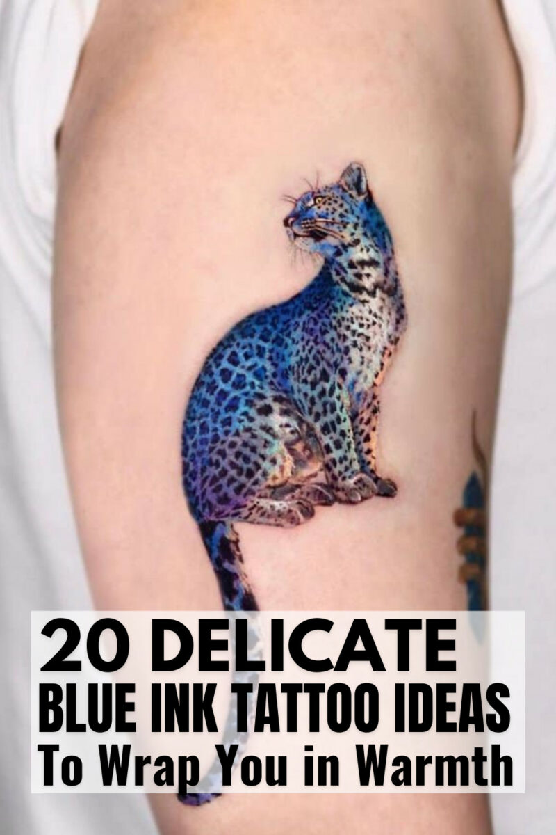 20 Delicate Blue Ink Tattoo Ideas To Wrap You in Warmth