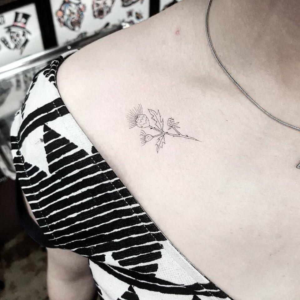 20 Amazing Thistle Tattoo Ideas That Show There Is Beauty In The Thorns