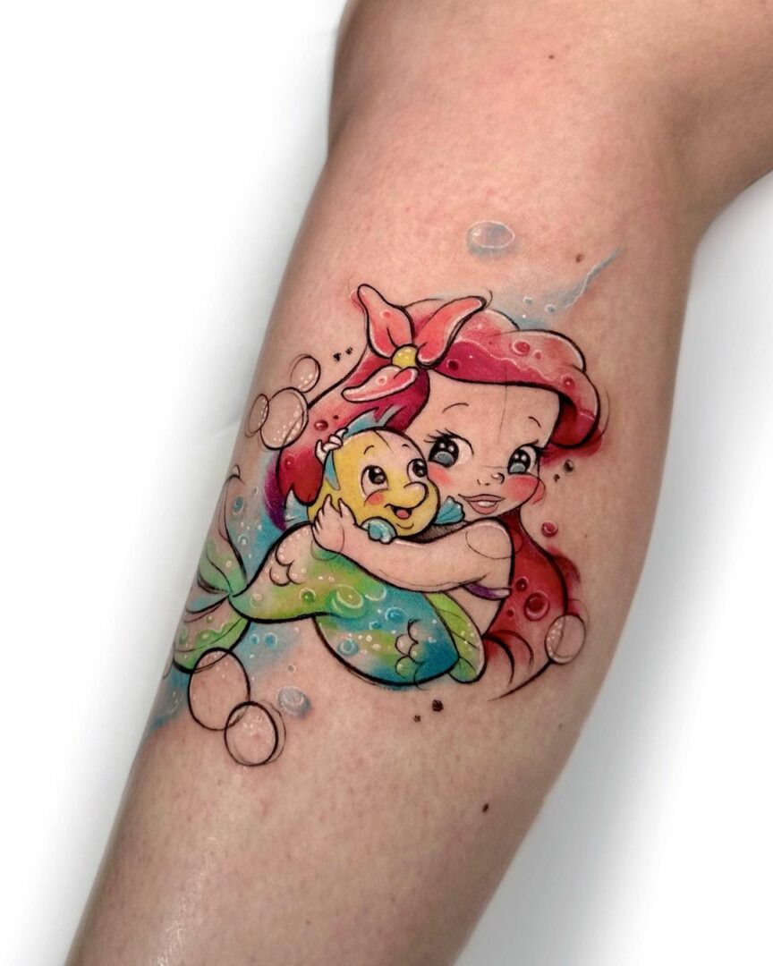 18 Enchanting Little Mermaid Tattoos To Dive Into Your Dreams