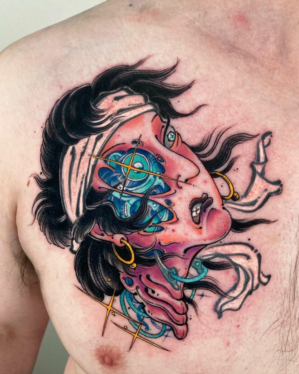 18 Futuristic Cyberpunk Tattoos To Spark Your Imagination