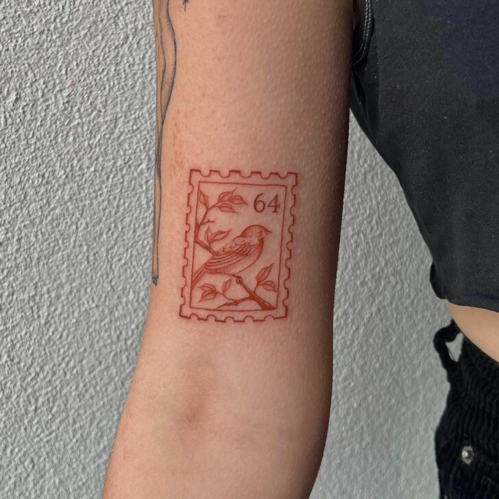 20 Lighthearted Stamp Tattoo Ideas For All The Dreamers Out There