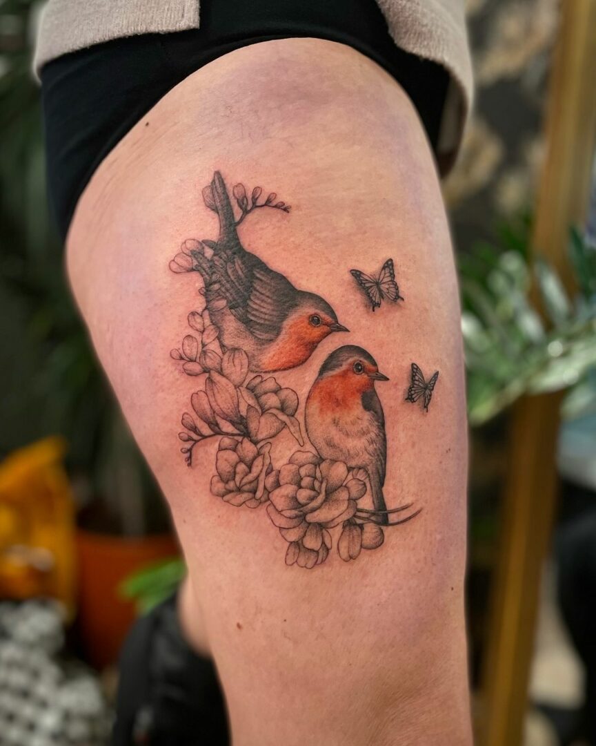 20 Creative And Sweet Robin Tattoo Ideas To Wing-Press Anyone