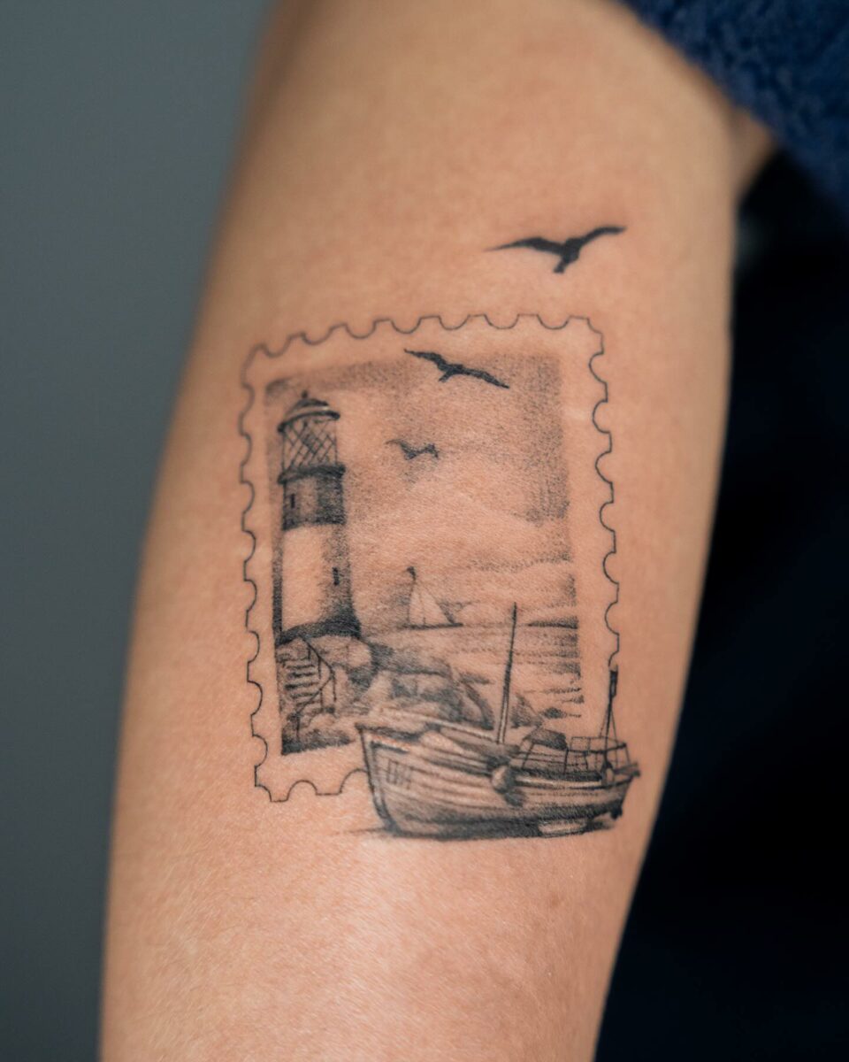 20 Lighthearted Stamp Tattoo Ideas For All The Dreamers Out There