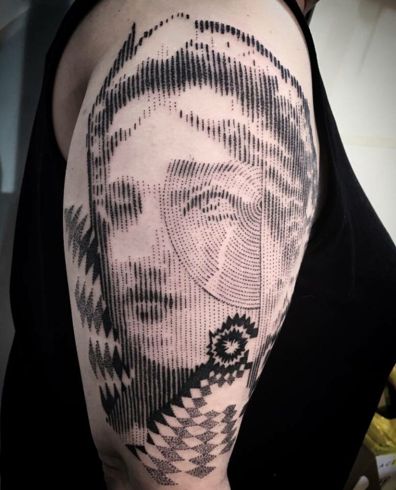 19 Innovative Op Art Tattoos To Get Your Mind Twisted