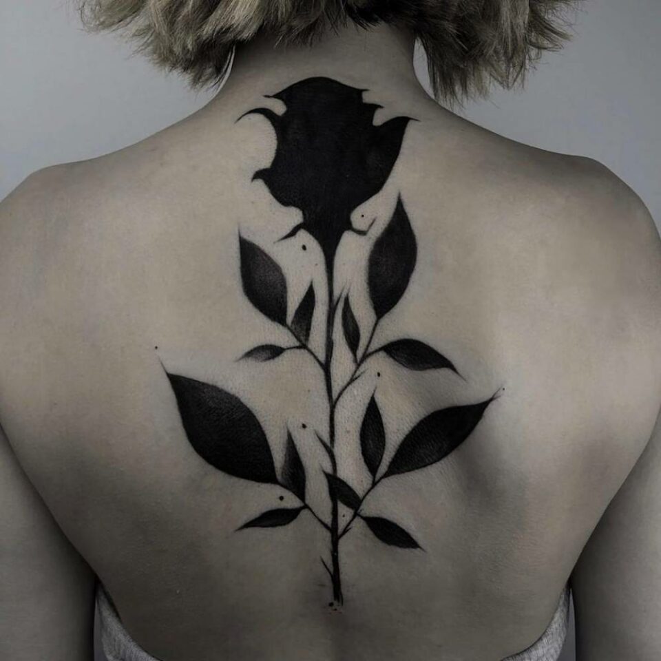 20 Unique Black Rose Tattoo Ideas