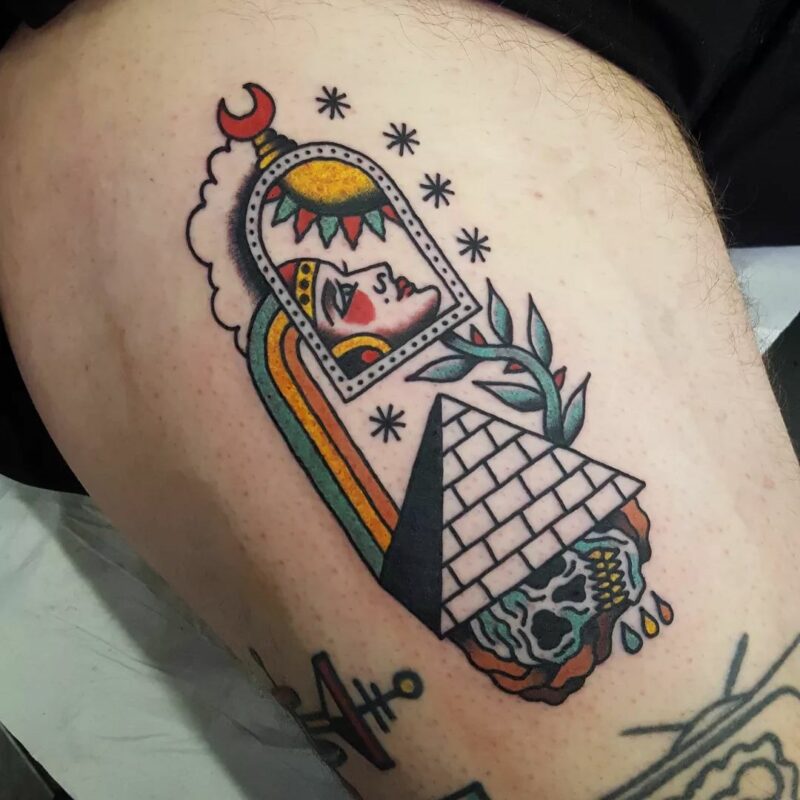 Top 20 Pyramid Tattoo Ideas That Will Make You Feel Like A Pharaoh
