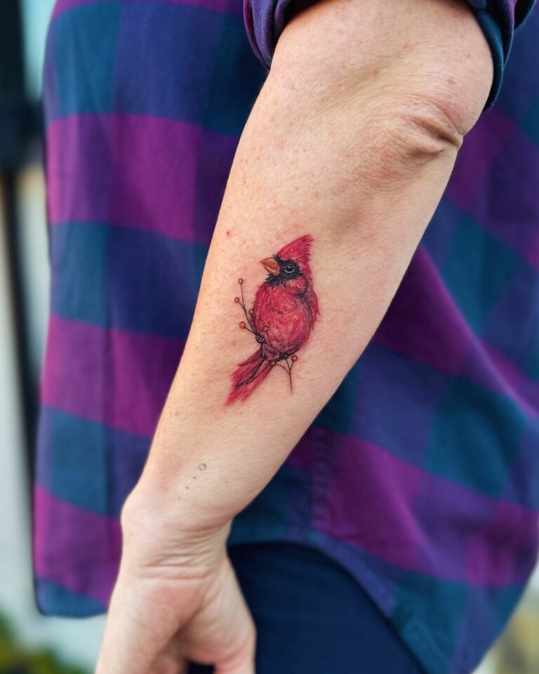 20 Unique Cardinal Tattoo Ideas To Paint The Town Red