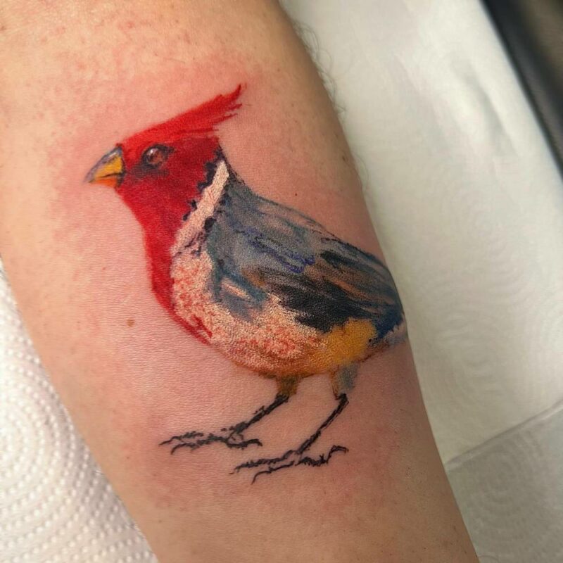 20 Unique Cardinal Tattoo Ideas To Paint The Town Red