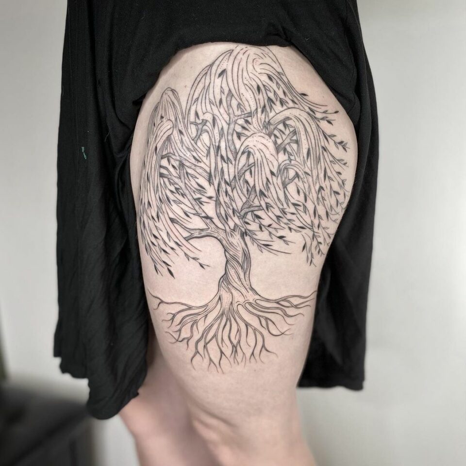 20 Weeping Willow Tattoo Ideas That Will Make You Weep Tears Of Joy
