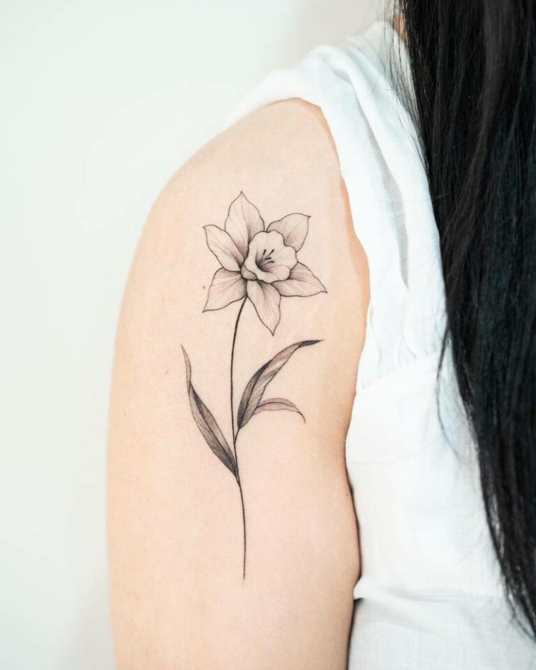 20 Gorgeous March Birth Flower Tattoo Designs