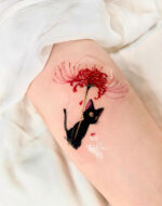 34 Remarkable Red Spider Lily Tattoos To Create A Web Of Beauty