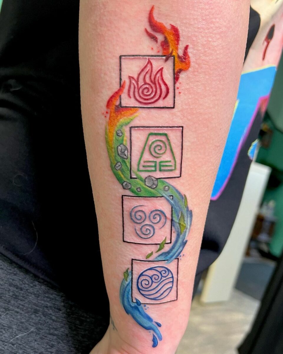 18 Creative Avatar Tattoos To Showcase Your Love For the Series