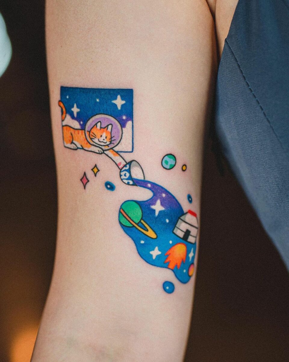 18 Dreamy Sky Tattoos That Will Make You Feel On Cloud Nine