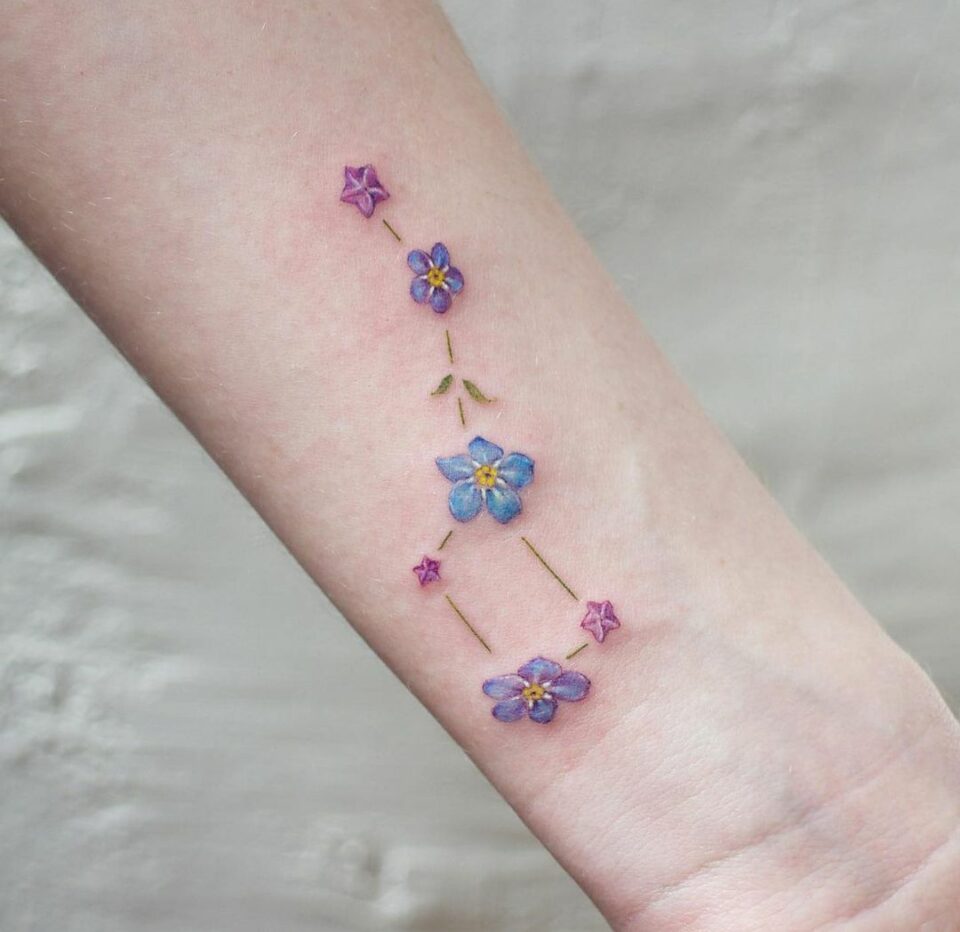 19 Forget Me Not Flower Tattoo Ideas To Make Love Eternal